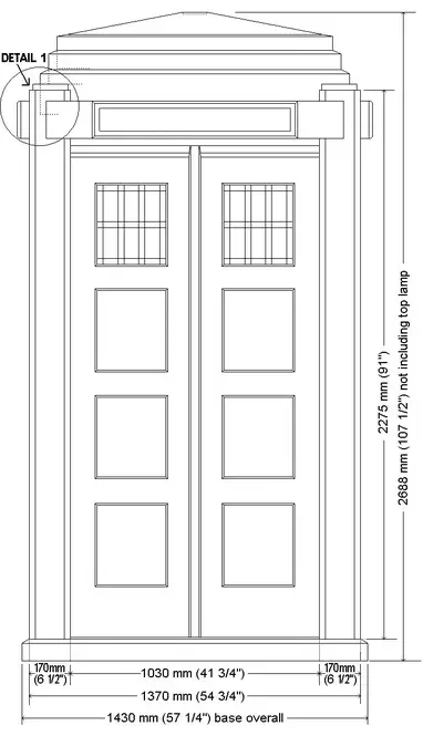 Tardis Outline Front